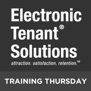 Training Thursday – Spring 2013 Schedule – Electronic Tenant Solutions Blog